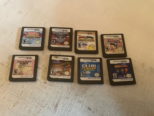 Nintendo DS Game Lot - 8 Games without Cases - Tested Bundle ...