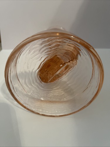 Vintage Pink Glass Dolphin Koi Candle Stick Holder 7”. Round Base | eBay