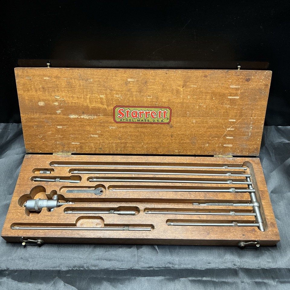 STARRETT INSIDE MICROMETER SET .001 " 2 - 12" | eBay