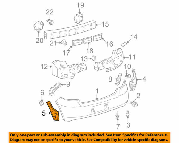 52592-52270 Toyota Seal, rear bumper side, lh 5259252270, New Genuine ...