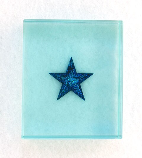 Glass Paperweight - Spaceform Sparkling Star by Artists Glibbery ...