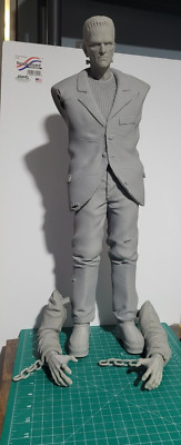 Frankenstein 3d Resin Model kit 23+ in Tall Hugh Kit approx 1/4 scale ...