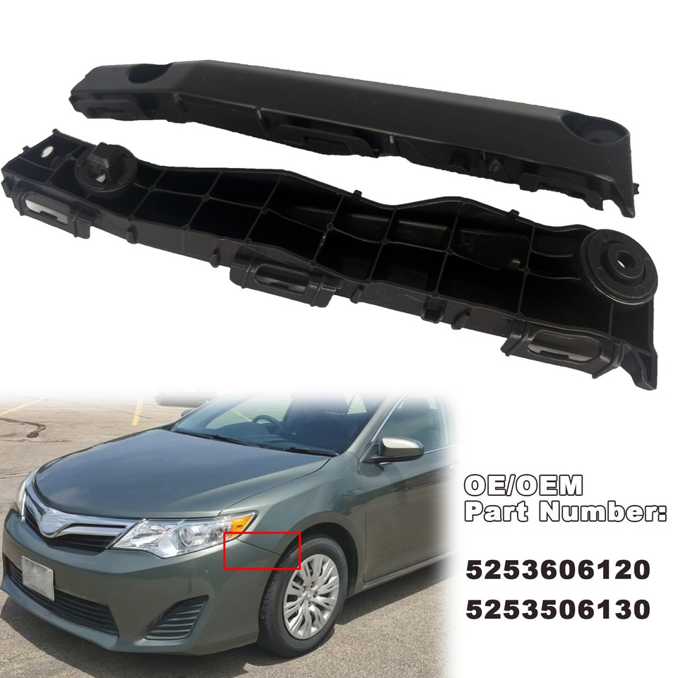 2012-2014 Toyota Camry Front Bumper Bracket Support Left & Right Pair ...
