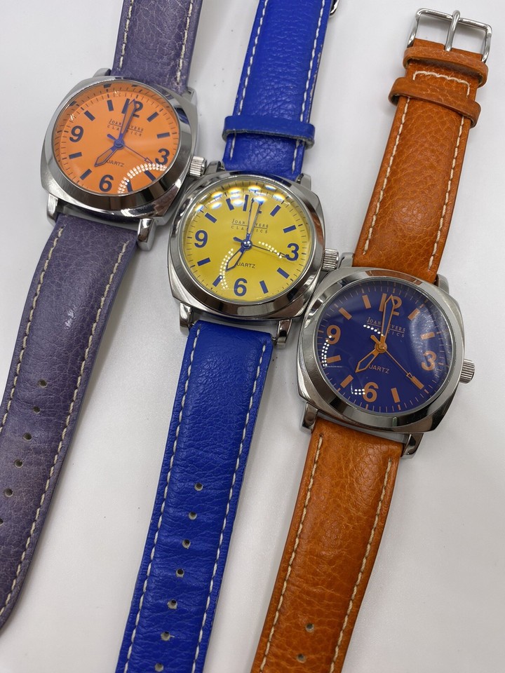 Joan Rivers Collection “It’s All About Colors” Lot 3 Watches New Batt ...