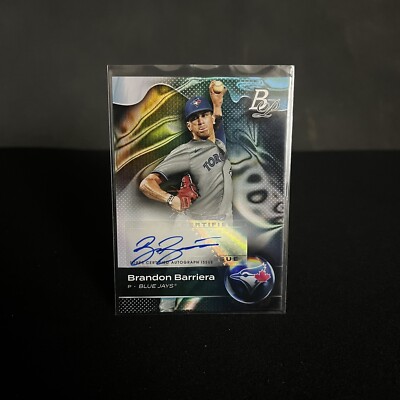 Brandon Barriera Auto 2023 Bowman Platinum Top Prospect TOP-66 Toronto ...