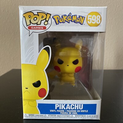 Funko Pop! Games, Pokémon - Angry Pikachu (598) Collectible Vinyl ...