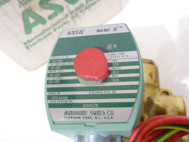 1/4" ASCO 8344G70 24/60 4W Solenoid Valve New Old Stock | eBay