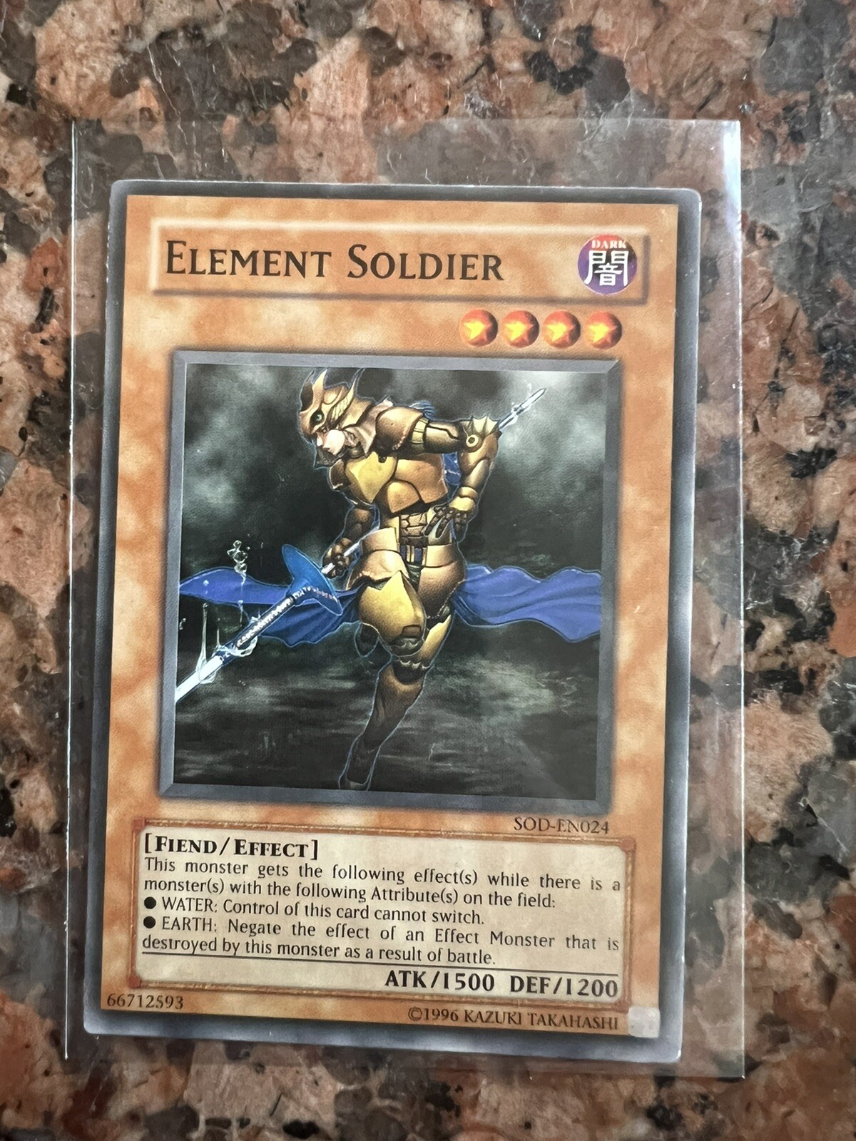 Yu-Gi-Oh TCG Element Soldier SOD-EN024 Unlimited Regular Common Card NM ...