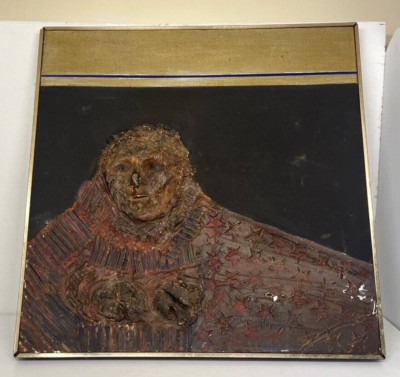 Original Enrico Embroli Art Painting "Star Spangled Savior" Unique ...