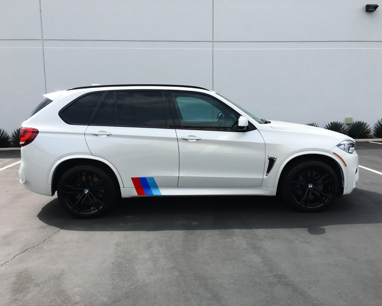 7x7" Iconic M-Performance Tri-Color Decal Sticker For BMW Side Skirt ...