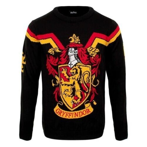 Unisex Harry Potter Gryffindor Crest Knitted Christmas Jumper | eBay