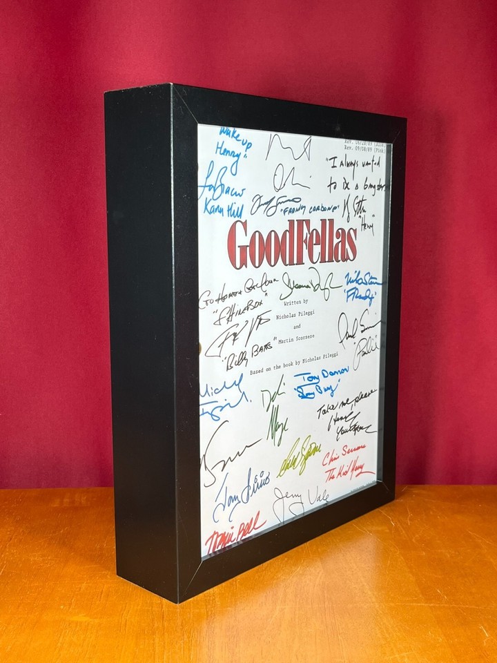 GoodFellas Script Signed- Autograph Reprints- Robert De Niro ...