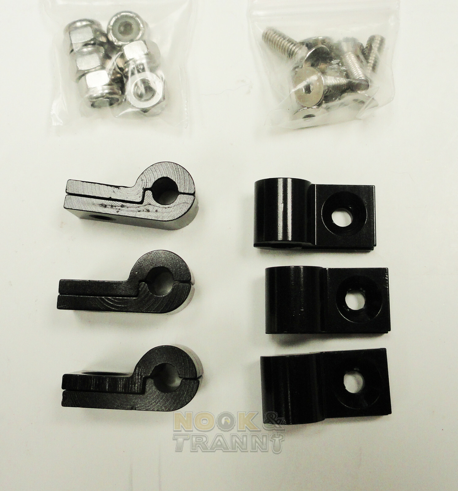 Hard Brake Fuel Line Mount Brackets Clamps 3/16" 6-Pack ALUMINUM ...