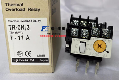 Fuji Electric Thermal Overload Relay TR-0N TR-0N/3 , 7-11A | eBay