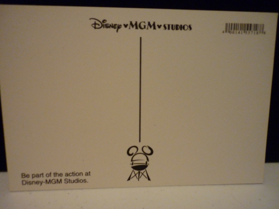 DISNEYWORLD MGM STUDIOS EARFUL TOWER NEW FOIL POSTCARD~MICKEY NEW ...