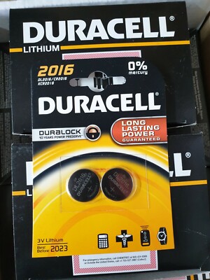 Duracell CR2016 3V Lithium Coin Cell Battery 2016 DL2016 BR2016 FAST ...