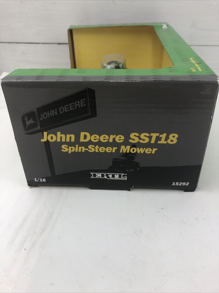 John Deere SST18 Spin Steer Mower 1/16 Ertl Made Diecast Toy Tractor | eBay
