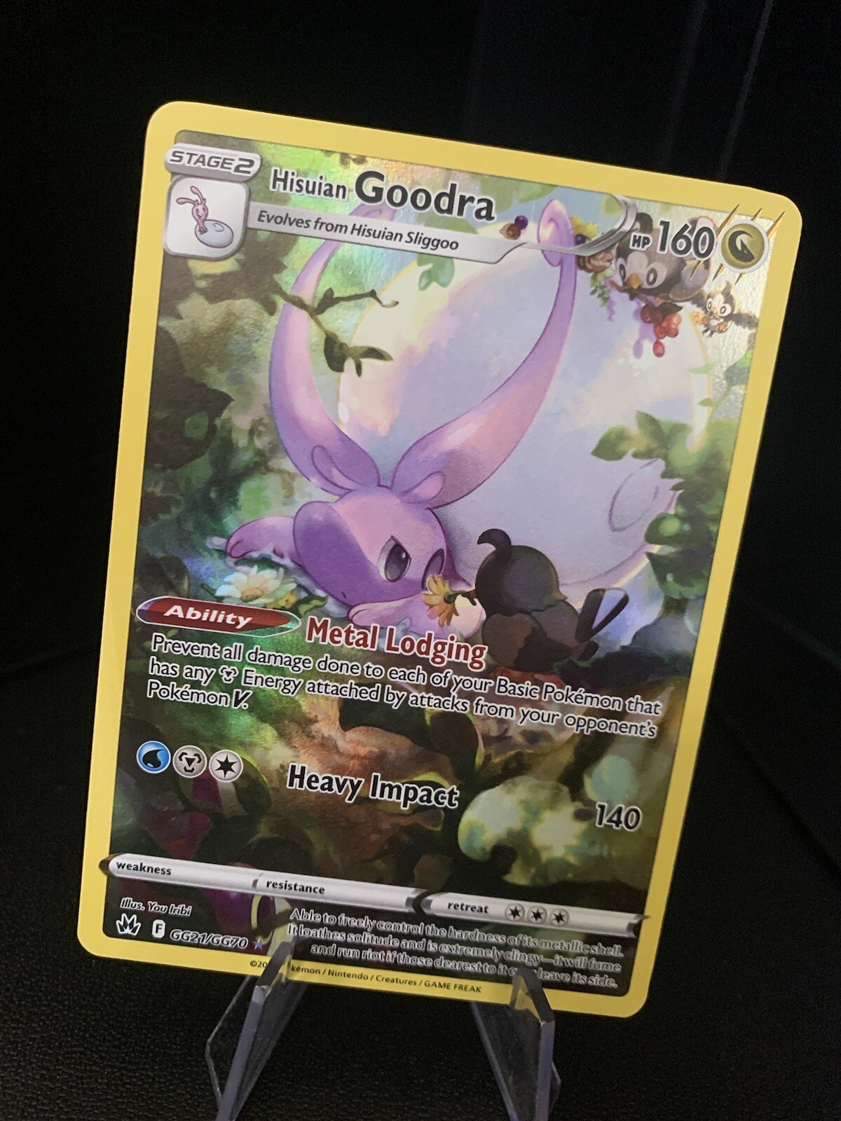 Hisuian GOODRA💥GG21/GG70💥Ultra Rare HOLO💥Pokémon CROWN ZENITH💎FULL ART💎 ...