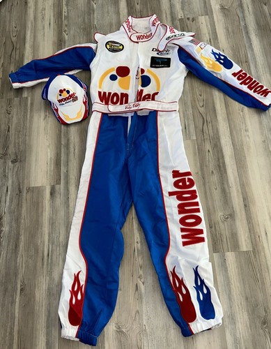 Ricky Bobby Wonder Bread NASCAR Jumpsuit Size Adult S Cosplay Halloween ...