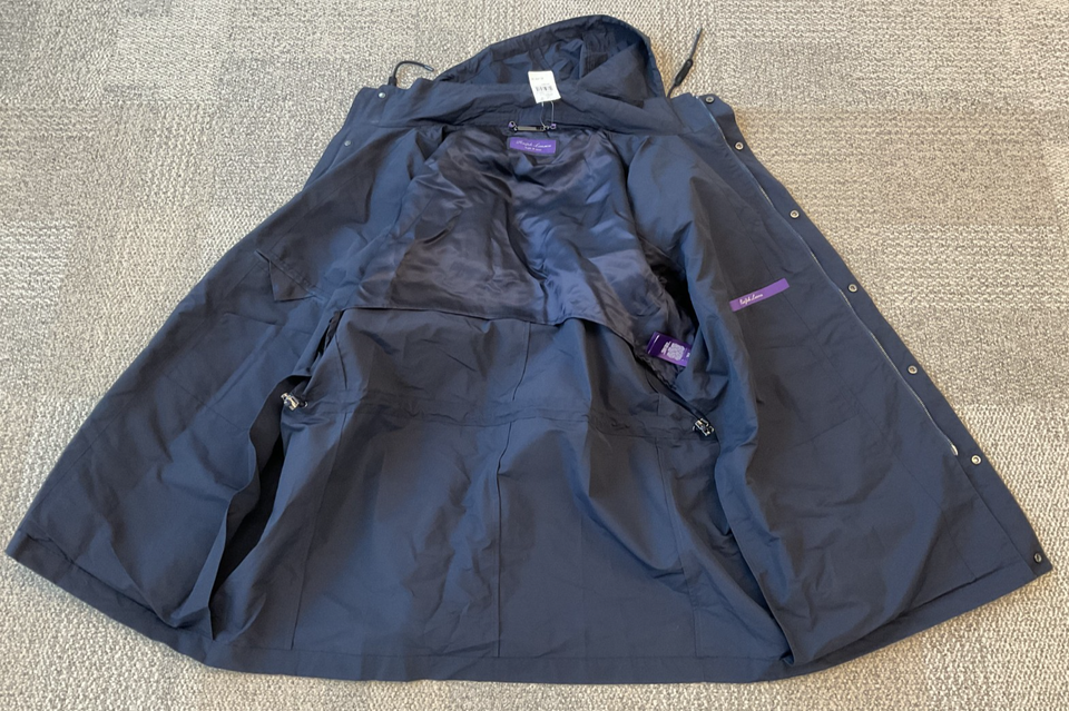 $1895 Ralph Lauren Purple Label Italy Adjustable Hooded Windbreaker ...