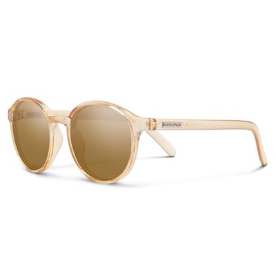 Suncloud Low Key Sunglasses, Crystal Peach Frame, Polarized Brown Lens ...