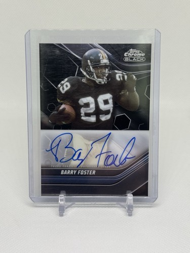 Barry Foster 2023 Topps Chrome Football Composite Black Autograph On ...