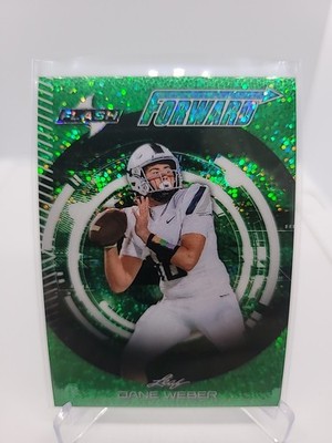 2025 Leaf Eclectic Dane Weber 1/1 Flash Forward Green Sparkle | eBay
