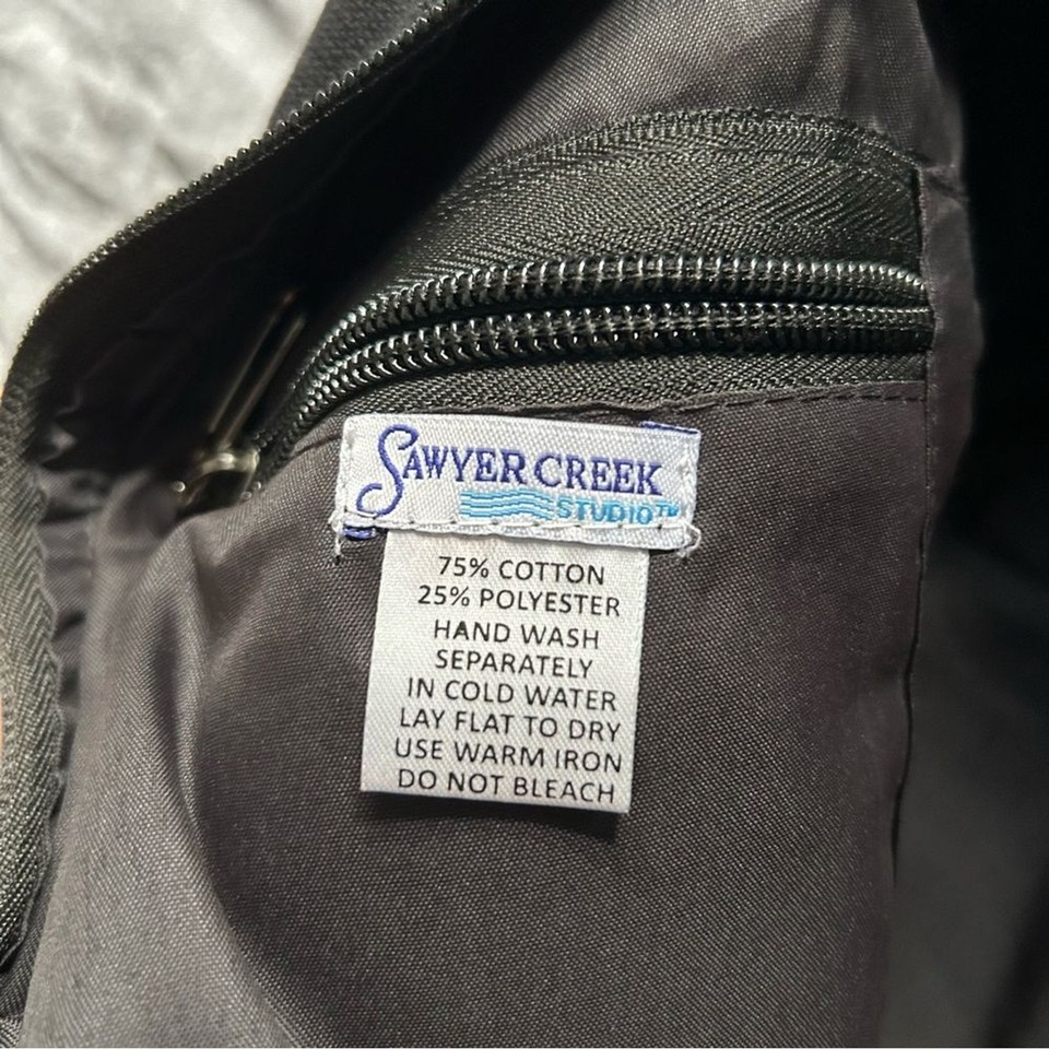 Vintage Sawyer Creek Floral Tapestry Pocket One Shoulder Sling Backpack ...