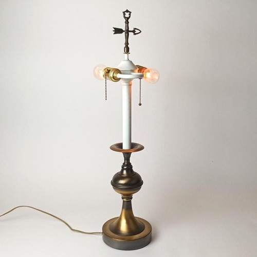 Stiffel Style Candlestick Lamp Sturdy Accent Lamp Weathervane Finial ...