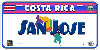 Costa Rica San Jose Novelty Car Tag License Plate | eBay