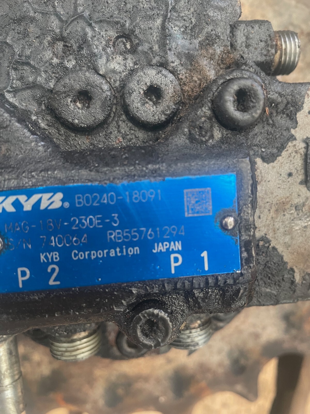 KYB B0240-18091 Track Motor/Final Drive From Kubota Excavator | eBay