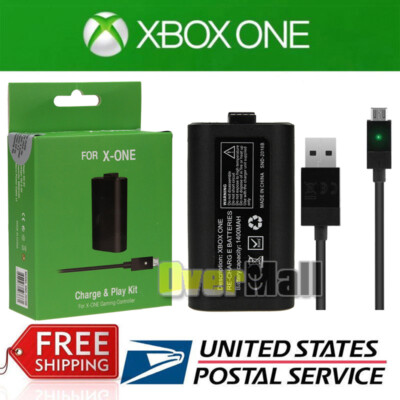 Rechargeable Battery Pack & Charging Cable For Xbox One X S Play Charge ...