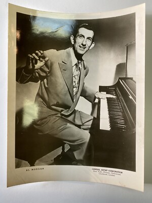 Vintage Singer Al Morgan Playing Piano Press Photo General Artist Corp ...