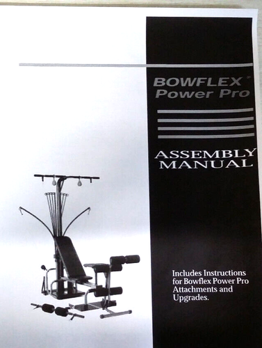 Bowflex Power Pro Assembly Manual Instructions | eBay