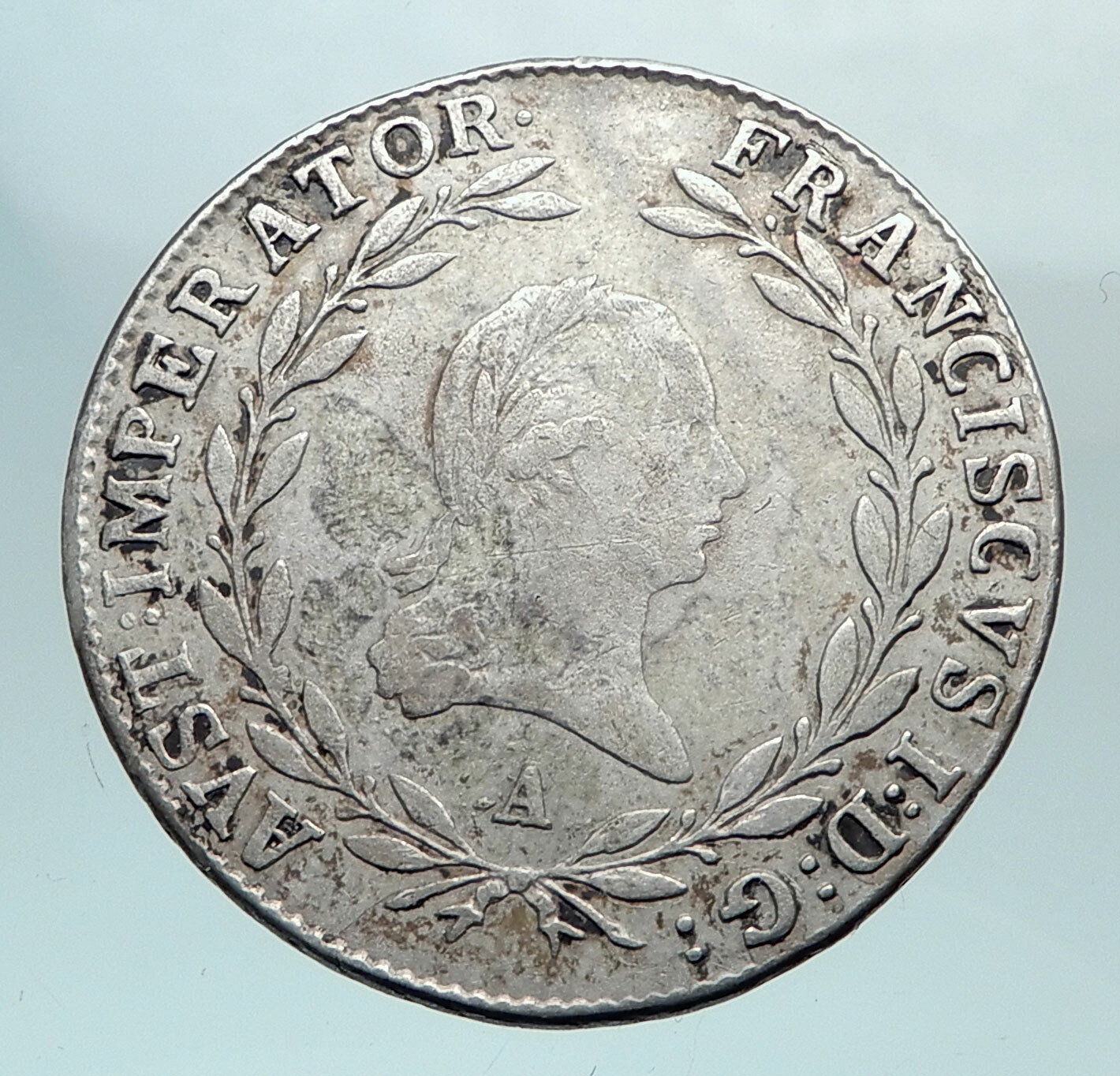 1811 A AUSTRIA Emperor Franz II Hapsburg Genuine Silver 20 Kreuzer Coin ...