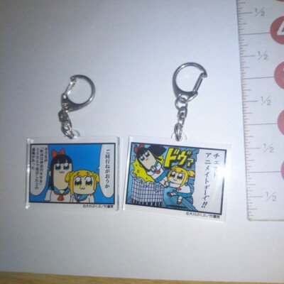 A72748 Pop Team Epic Poptepipic Acrylic keychain Popuko Pipimi | eBay