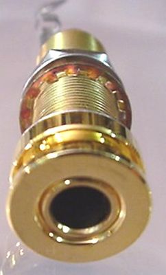 GOLD THREADED CYLINDER JACK FOR GUITAR endpin jack | eBay