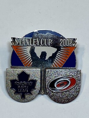 Carolina Hurricanes Toronto Maple Leafs Pin NHL Hockey 2002 Stanley Cup ...
