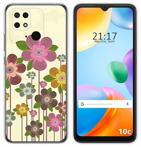 Coque Silicone pour Xiaomi Redmi 10C Design Printemps en Fleur Dessins ...