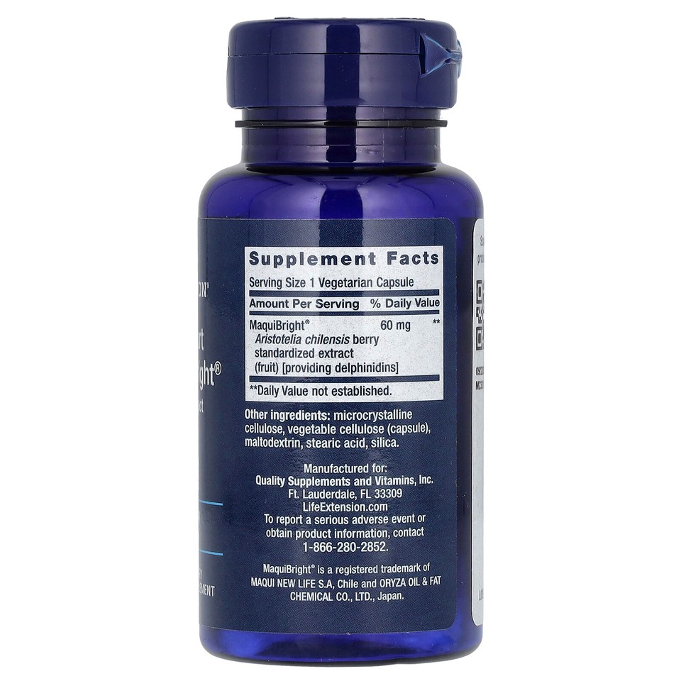 Tear Support with MaquiBright, Maqui Berry Extract, 60 mg, 30 ...