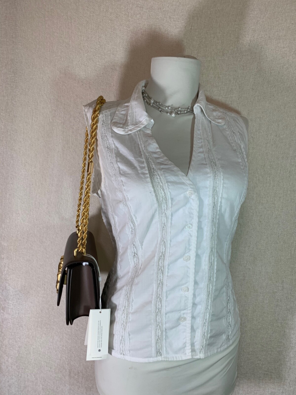 New Tory Burch Eleanor Clam Shell Taupe Small Convertible Shoulder ...