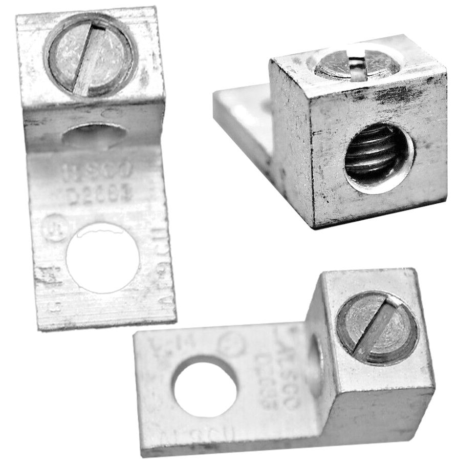 Lot OF 50 Pcs. Ilsco TA6 Mechanical Lug, 6-14 AWG CU or Al, 1/4 ...