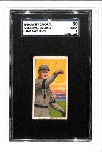 1909-11 T206 Orval Overall Hand Face Level SGC 2 | eBay