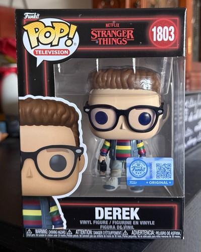 Funko Pop!: DEREK Turnbow #1803 Season 5 Stranger Things w/ Protector ...