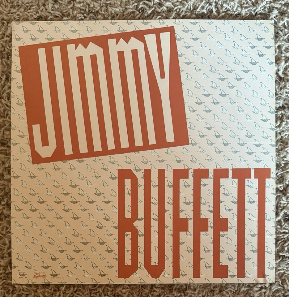 JIMMY BUFFETT Boats Beaches Bars & Ballads 2-sided PROMO FLAT 12x12 ...