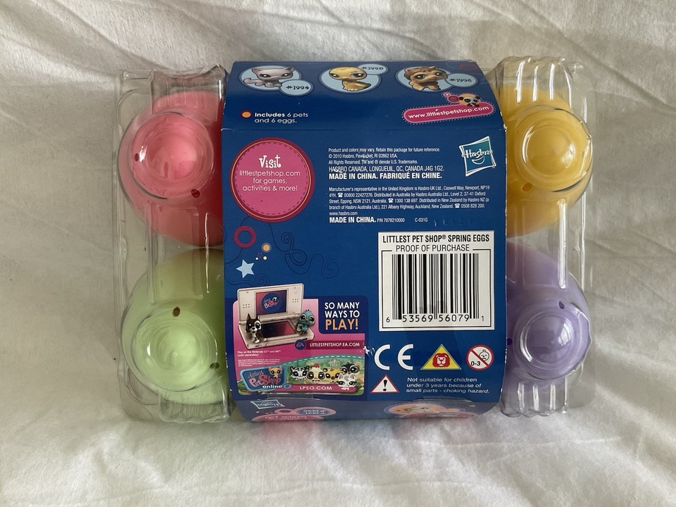 Lps Littlest Petshop Easter Eggs Pets #1991, #1992, #1993, #1994, #1995 ...