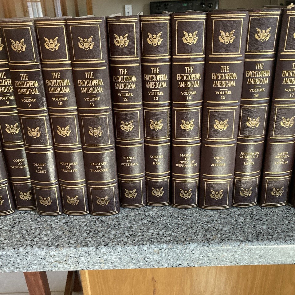 The Encyclopedia Americana Vintage Antique 1954 Complete 30 Volume Set ...
