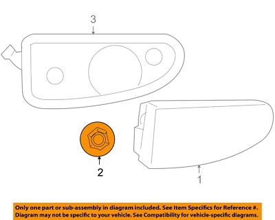 CHRYSLER OEM Foglight Fog Driving Light Lamp-Fog Lamp Assembly U-nut ...