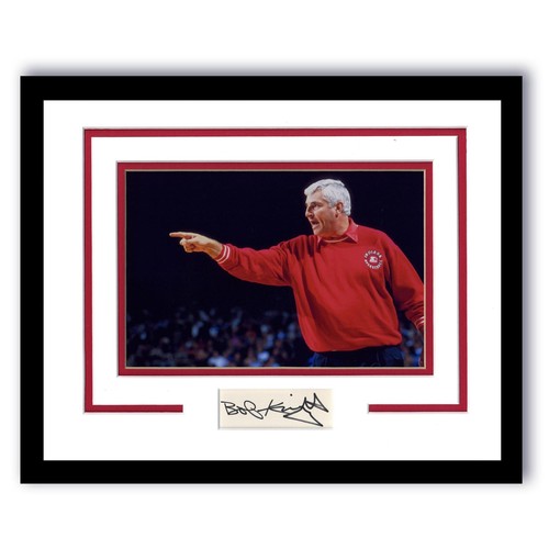 Bob Knight "Indiana Hoosiers" AUTOGRAPH Signed Bobby Framed 11x14 ...