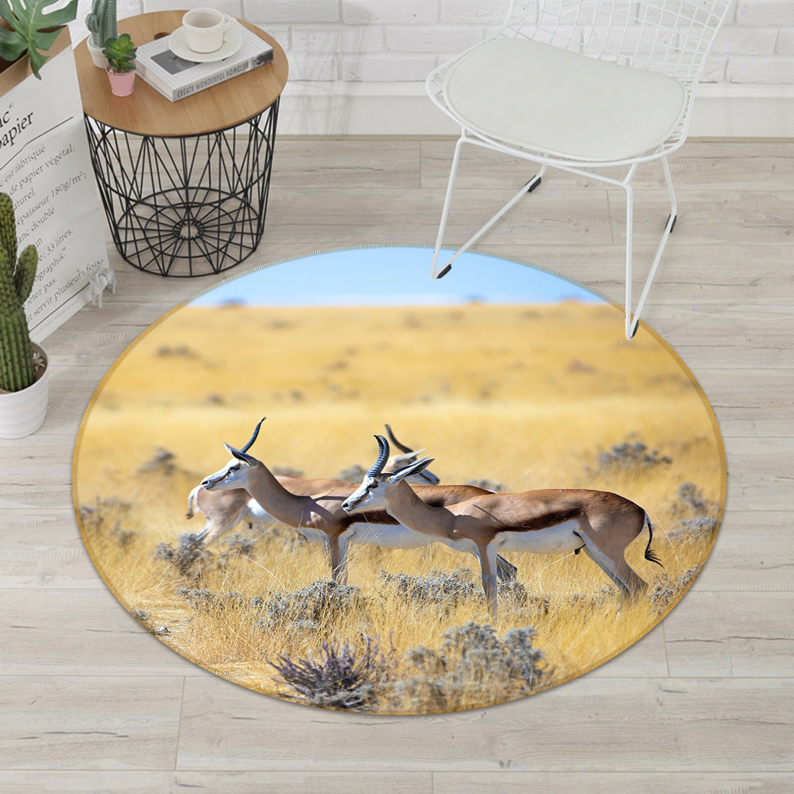 3D Springbok O215 Animal Non Slip Rug Mat Elegant Photo Carpet Amy | eBay